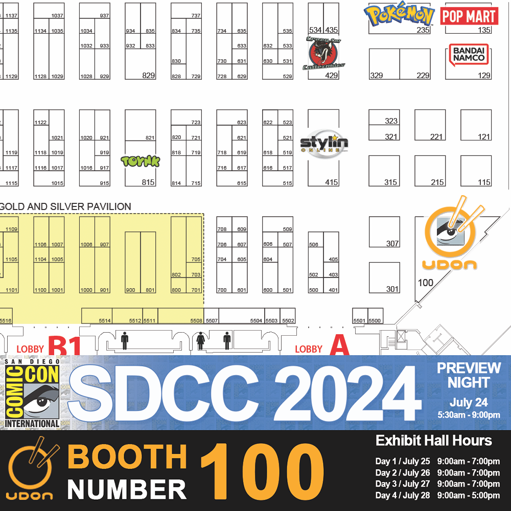 UDON at SDCC 2024: Merch, Signings, and More! – UDON Entertainment