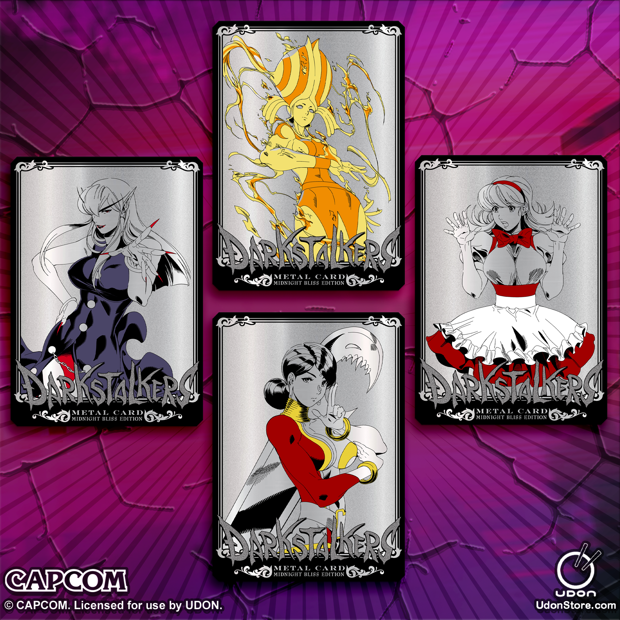 Darkstalkers Midnight Bliss Metal Card Set - Saviors Bliss – UDON ...