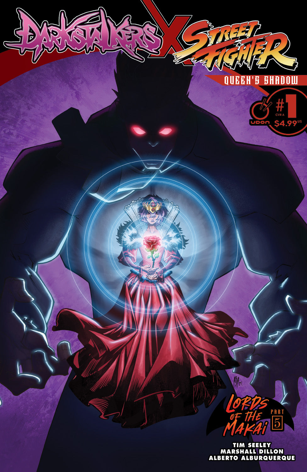 Darkstalkers X Street Fighter: Queen's Shadow #1 CVR A - Alberto Albur ...