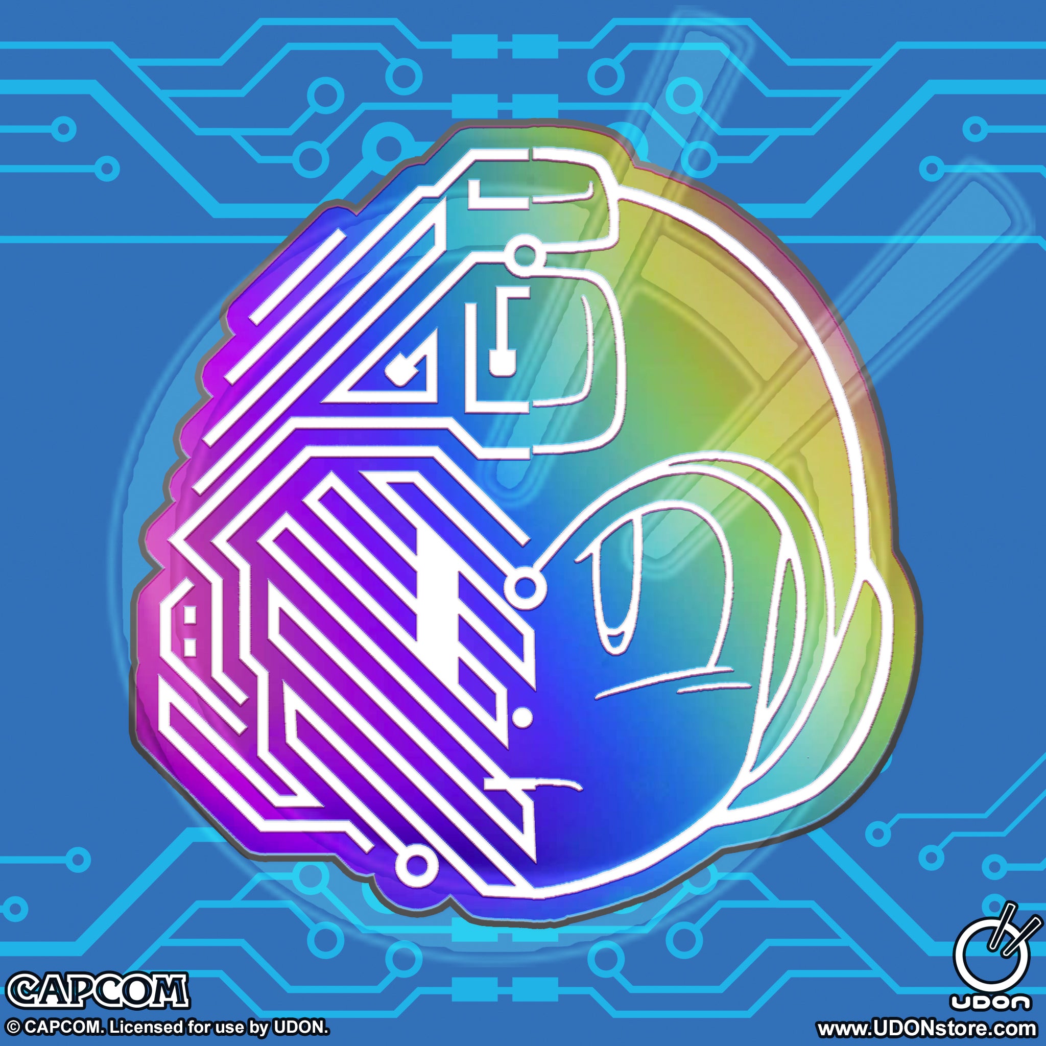 Mega Man Rainbow Head Collectible Pin – UDON Entertainment