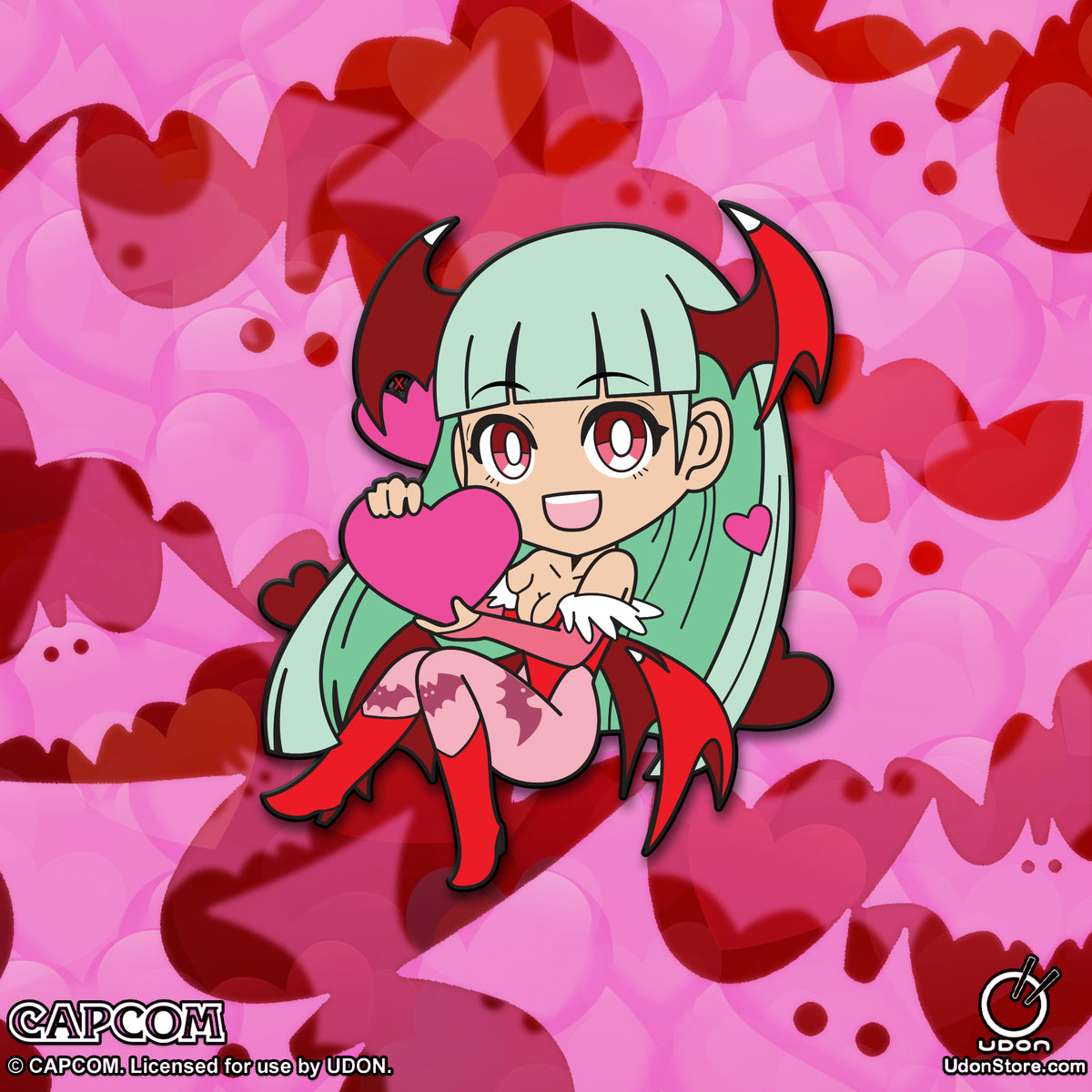 Darkstalkers Morrigan Limited Edition Collector's Pin - Red & Pink Val ...