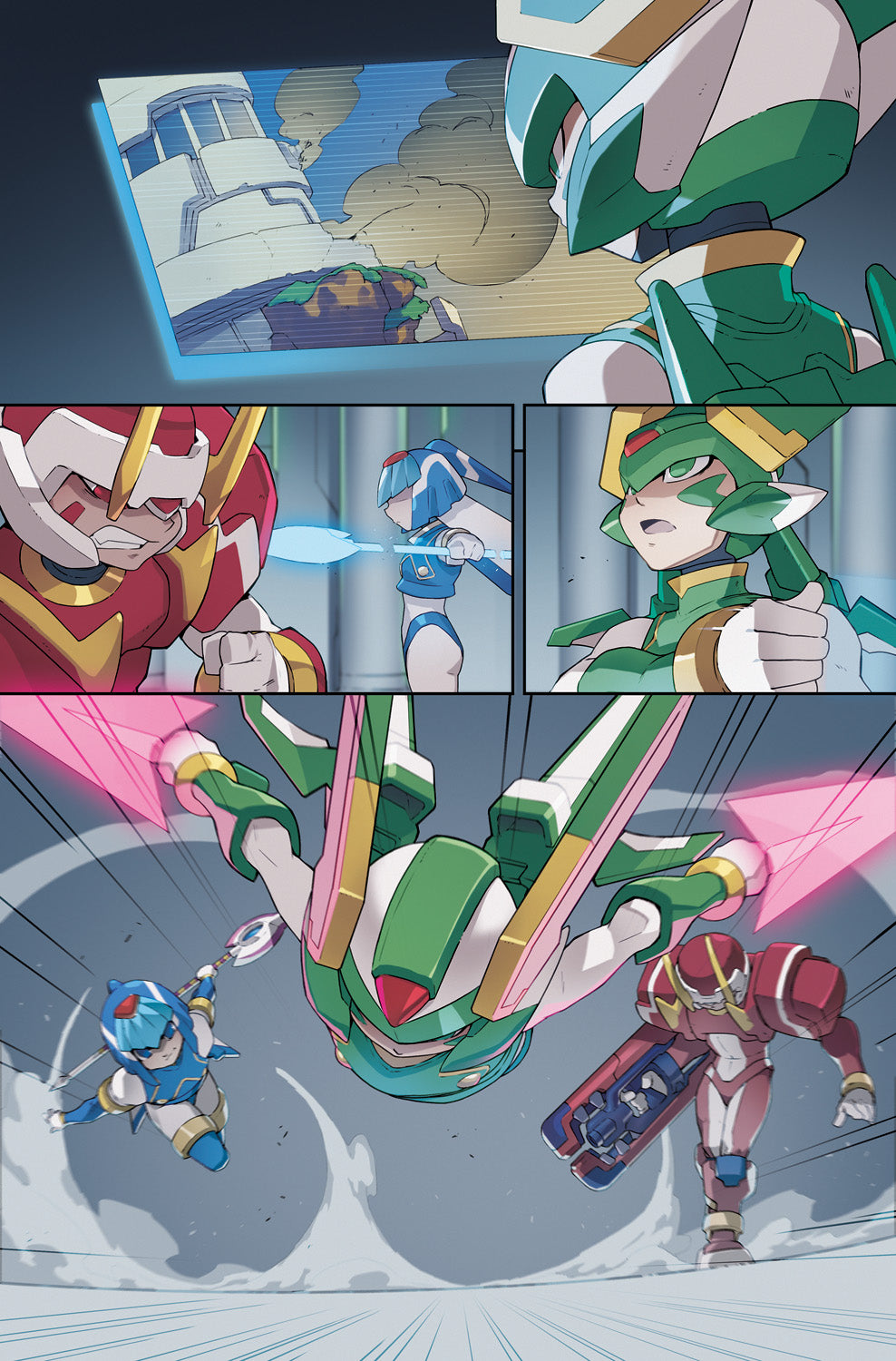 Mega Man Zero Timelines #1 Incentive CVR C - Hanzo Steinbach – UDON ...