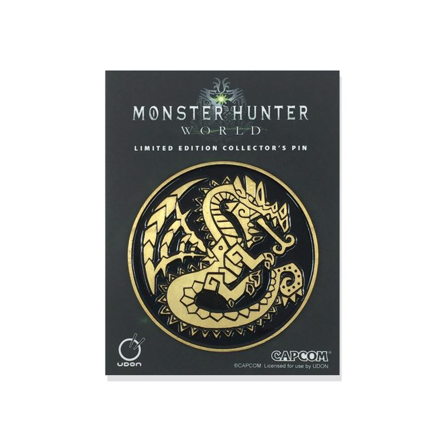Monster Hunter Dragon Emblem Pin - Black Version – UDON Entertainment