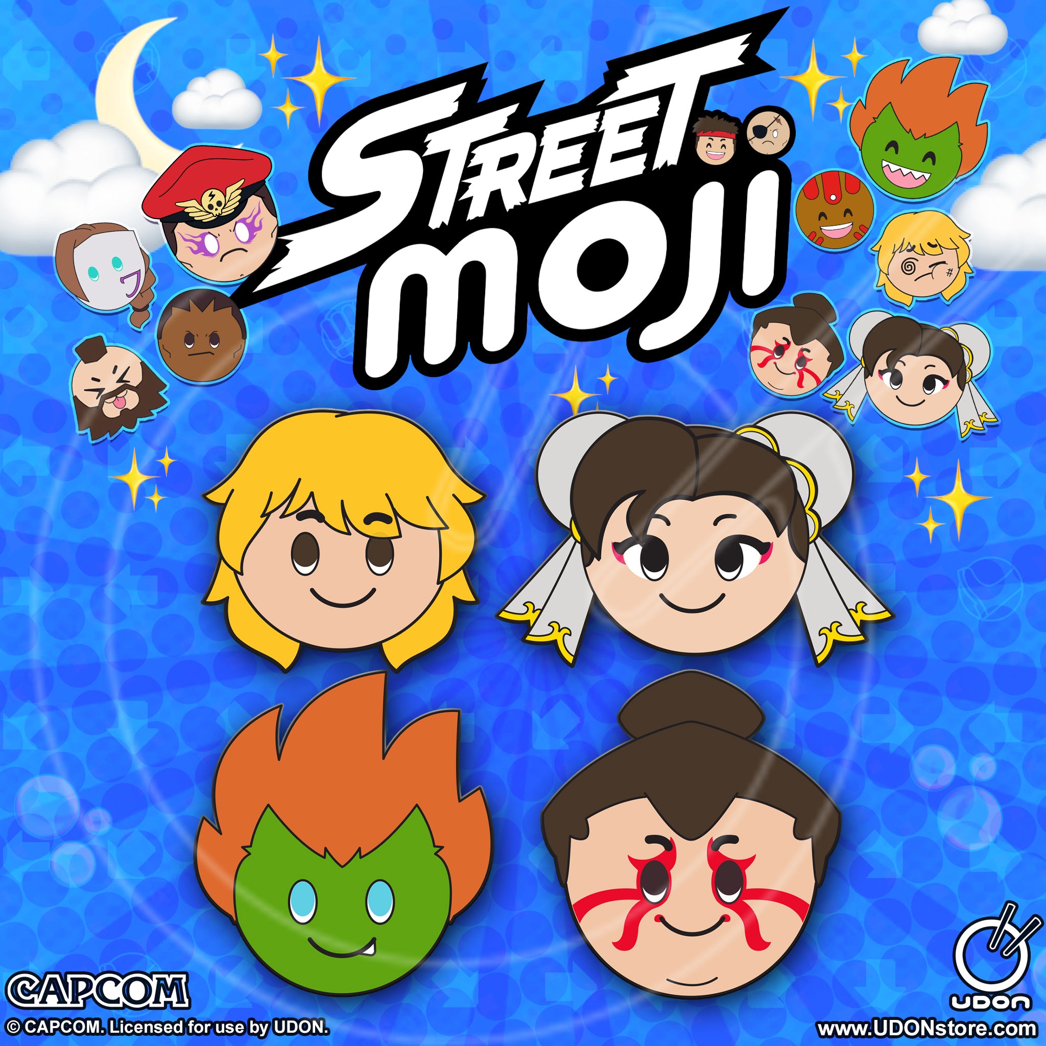 Street Fighter: Street-Moji Pins :) - Set 2 – UDON Entertainment